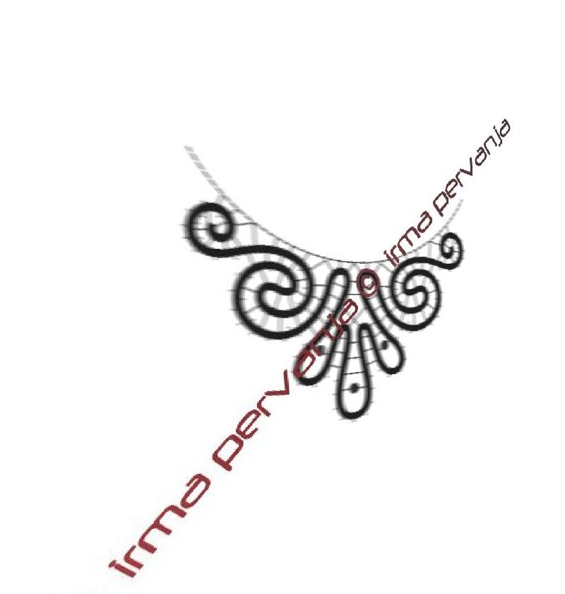 127003 - Disegno per collana - 10 cm